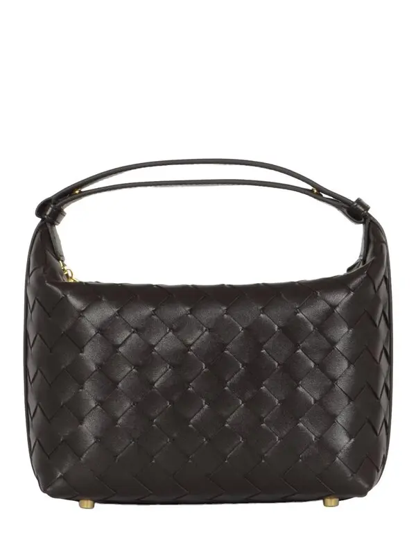 Bottega Veneta Wallace Mini Woven Calfskin Handbag - Brown