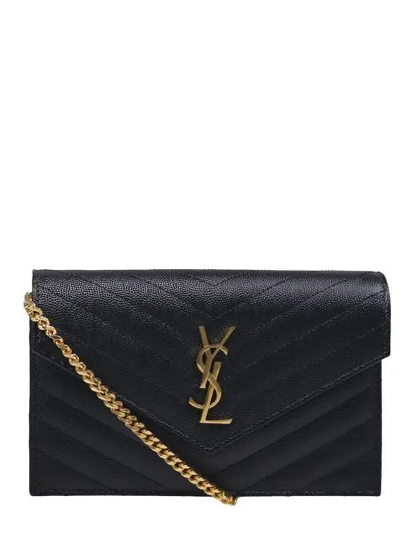 Saint Laurent Quilted Leather Crossbody Bag - Black