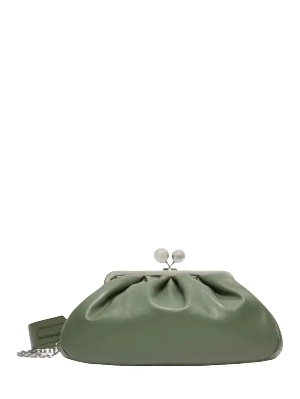 Max Mara Ovis Aries" Leather Clutch - Green
