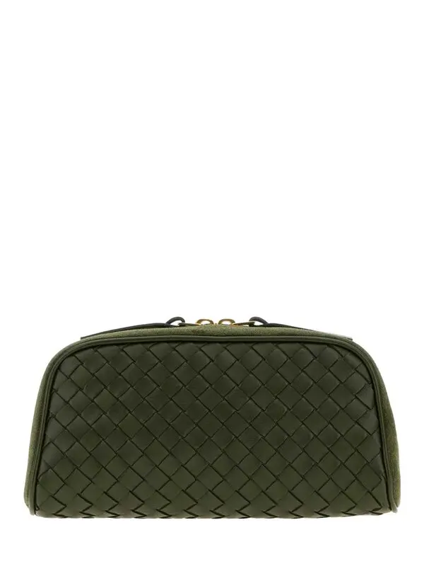 Bottega Veneta Nodo Handheld Mini Bag In Intrecciato Nappa Leather - Green