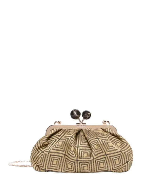 Max Mara Patterned Clasp Mini Bag - Cream