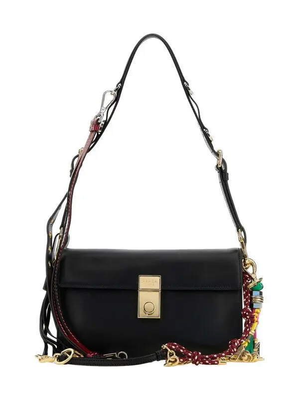 Prada Leather Shoulder Bag - Black