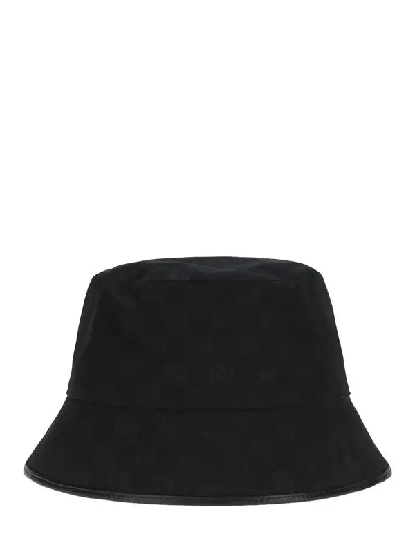 Gucci Gg Monogram Jacquard Bucket Hat - Black