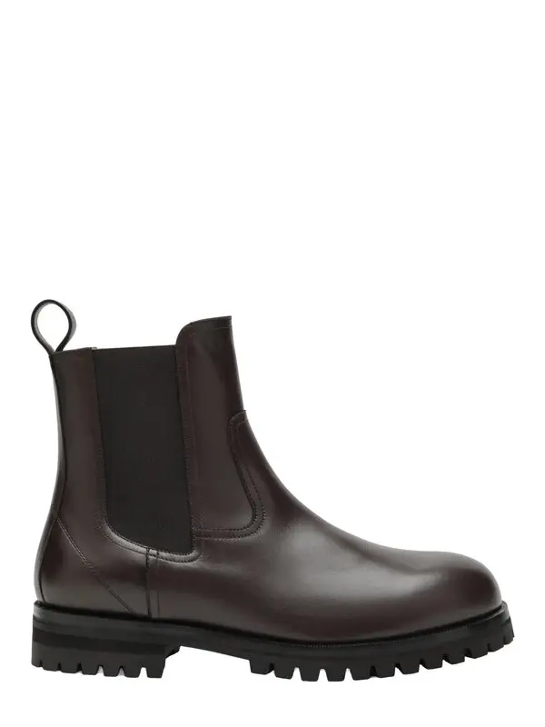 Loro Piana Kent Walk Leather Boots - Brown