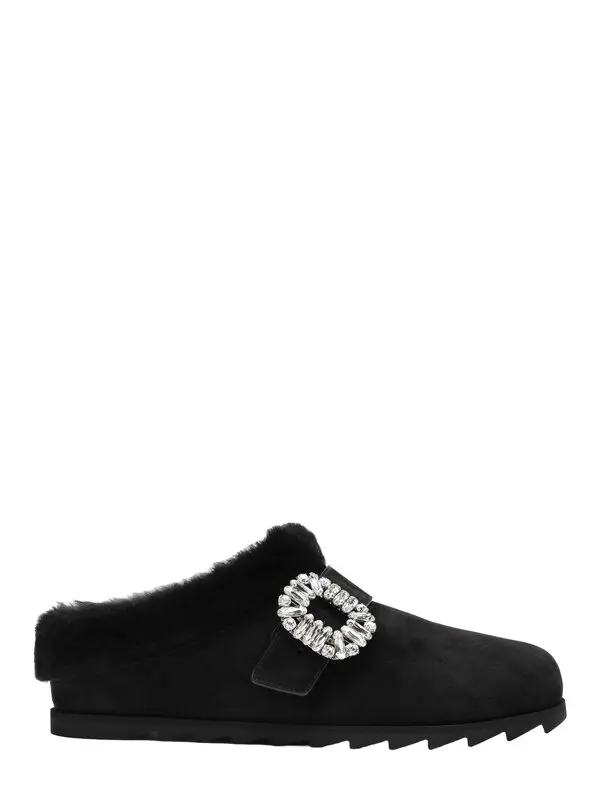 ROGER VIVIER Belle Vivier Mules - Black