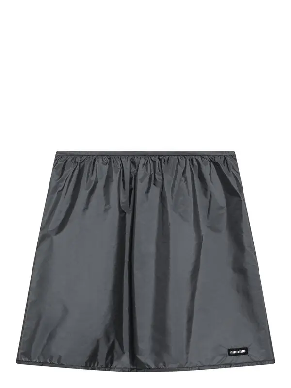 Miu Miu Technical Fabric Skirt - Gray