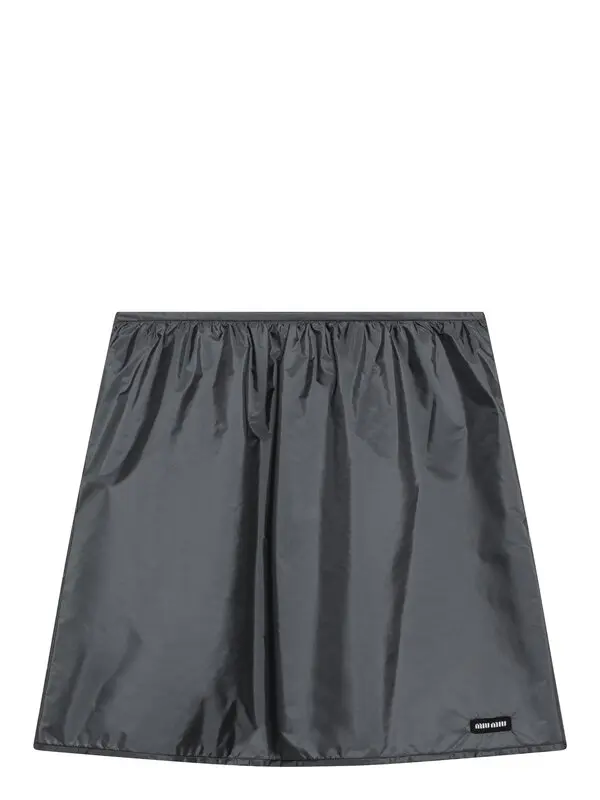 Miu Miu Technical Fabric Skirt - Gray