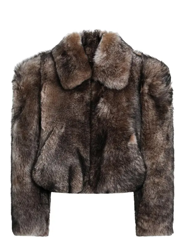 Chloé Short Shearling Jacket - Brown