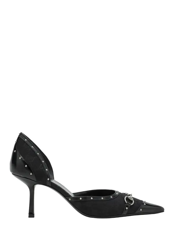Gucci Savoy Gg Fabric Pumps - Black
