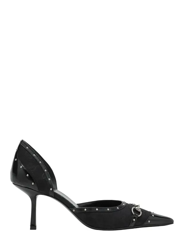 Gucci Savoy Gg Fabric Pumps - Black