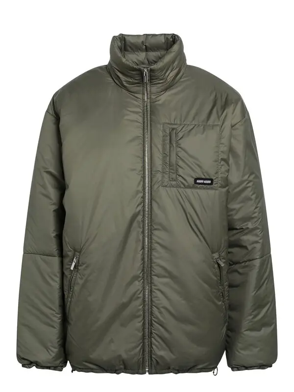 Miu Miu Military Ripstop Down Jacket - Green