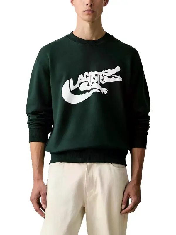 Lacoste Logo Print Sweatshirt - Green