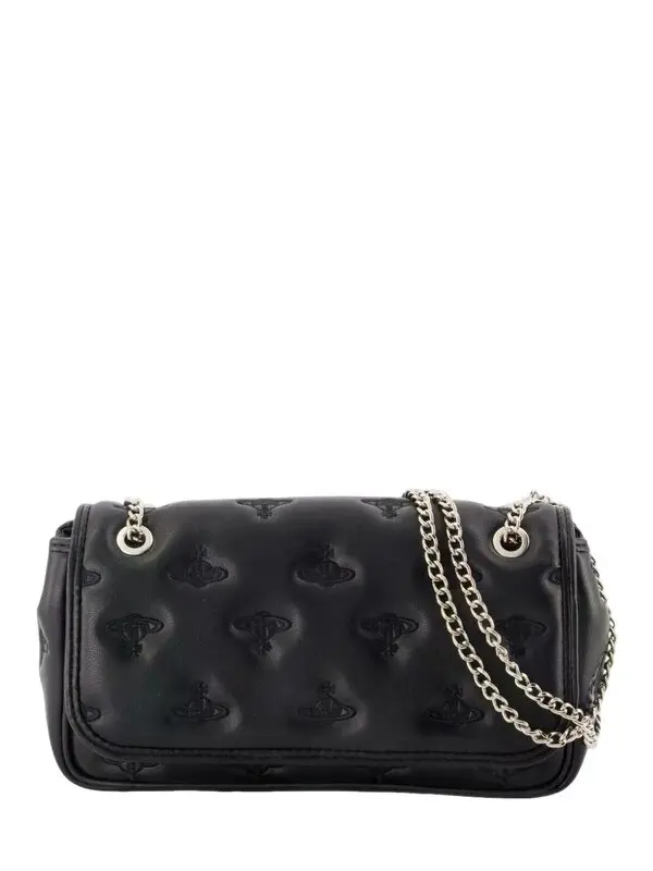 VIVIENNE WESTWOOD Orb-quilted Shoulder Bag - Black