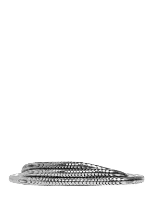 Rick Owens Tone Brass Snake-link Chain - Silver