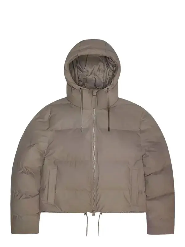 Rains Hooded Padded Jacket - Neutrals