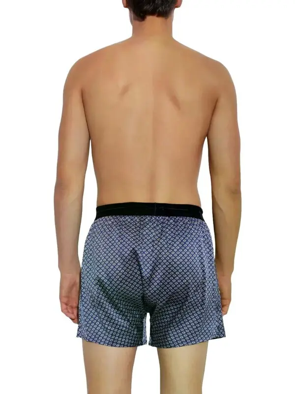 TOM FORD Geometric Print Boxer Shorts - Blue
