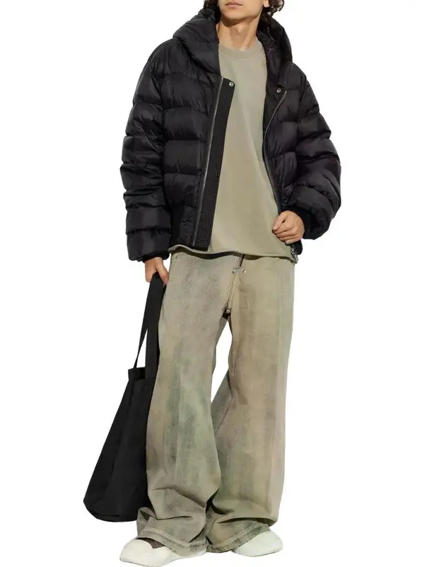 Rick Owens Quilted Hooded Down Jacket - Black