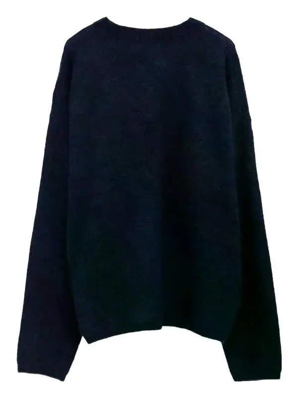THE FRANKIE SHOP Brushed-knit Crew-neck Sweater - Blue