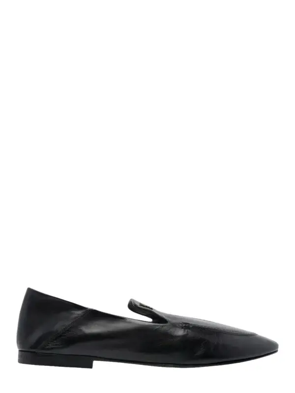 Saint Laurent Alain Leather Loafers - Black