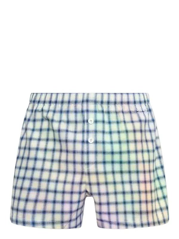MAISON MARGIELA Check Pattern Boxer Shorts - Neutrals