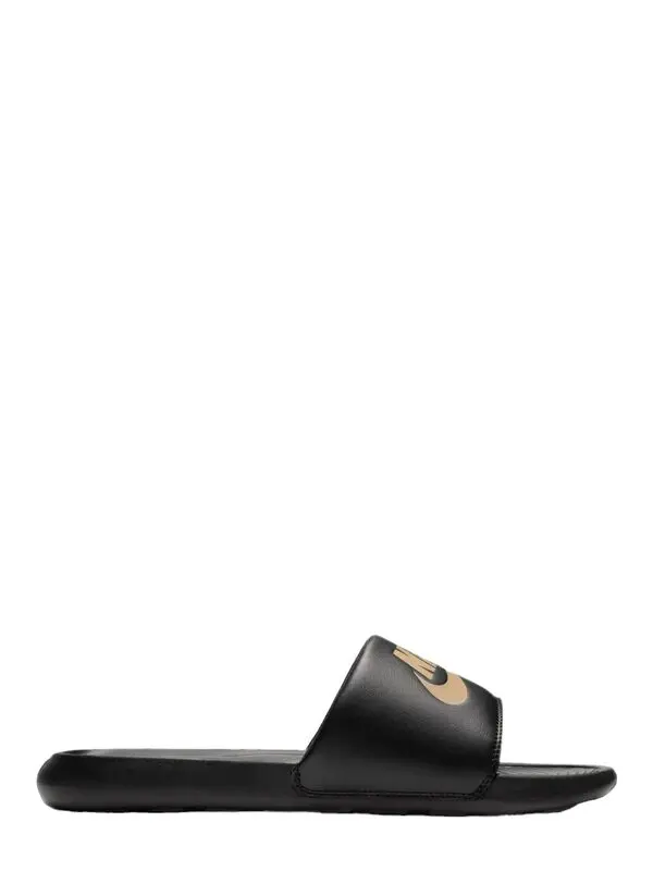 Nike Victori One Logo-print Slides - Black