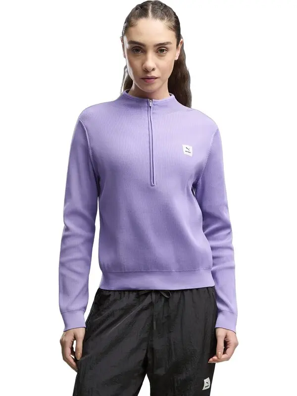 PUMA X Saysky Performance Half-zip Running Top - Purple