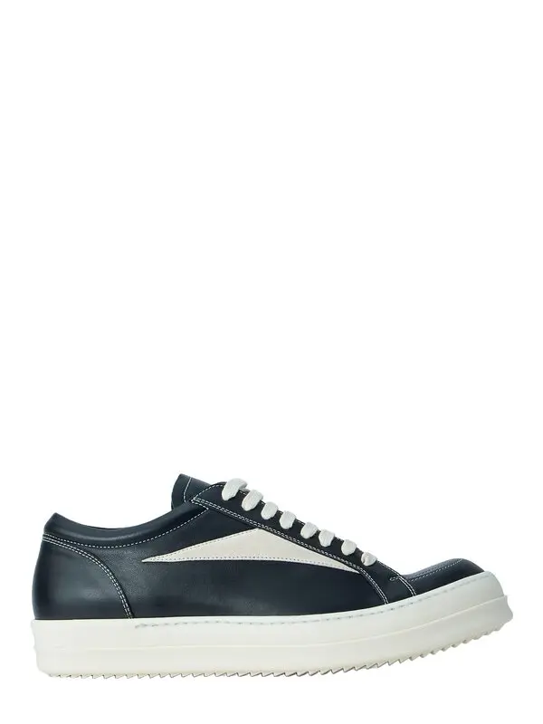 Rick Owens Low-top Leather Sneakers - Black