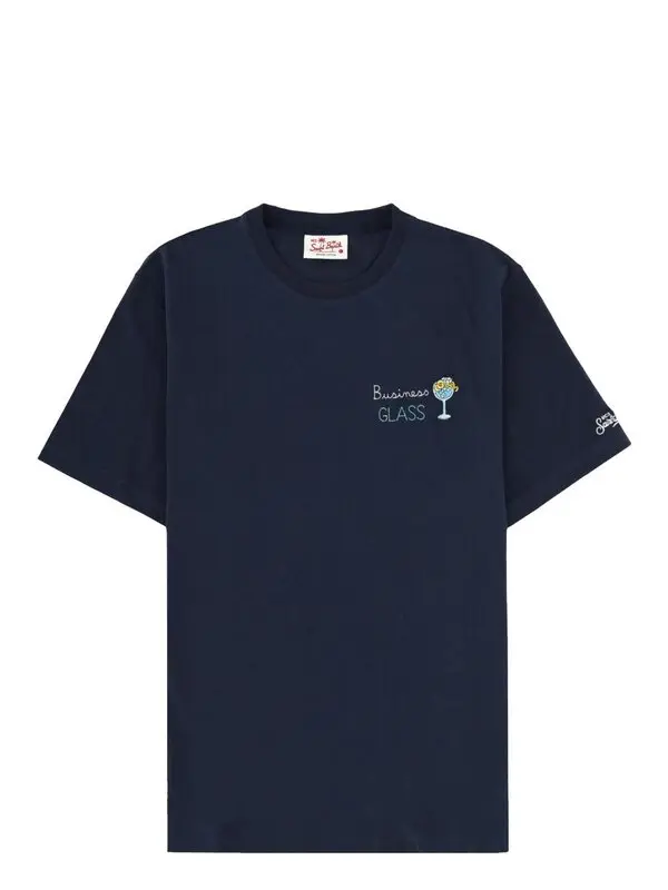 MC2 SAINT BARTH Classic Cotton T-shirt For - Blue