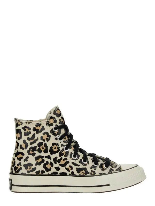 CONVERSE High Top Sneakers With Leopard Print - Multicolour