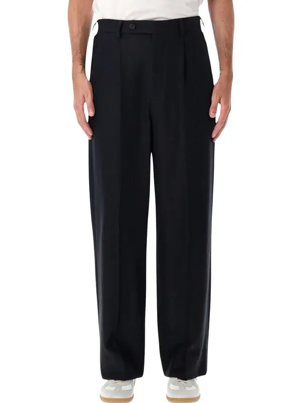 MAISON MARGIELA Pleated Wide-leg Tailored Trousers - Nero