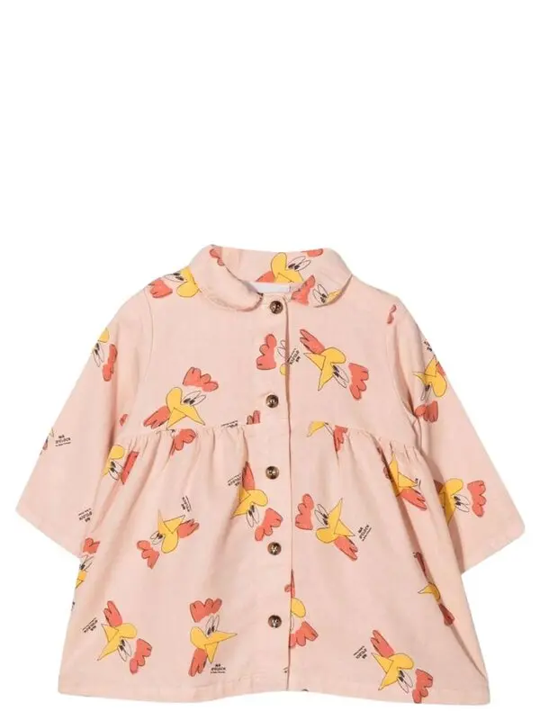 BOBO CHOSES Allover Clock Print Lyocell Mini Dress - Multicolour