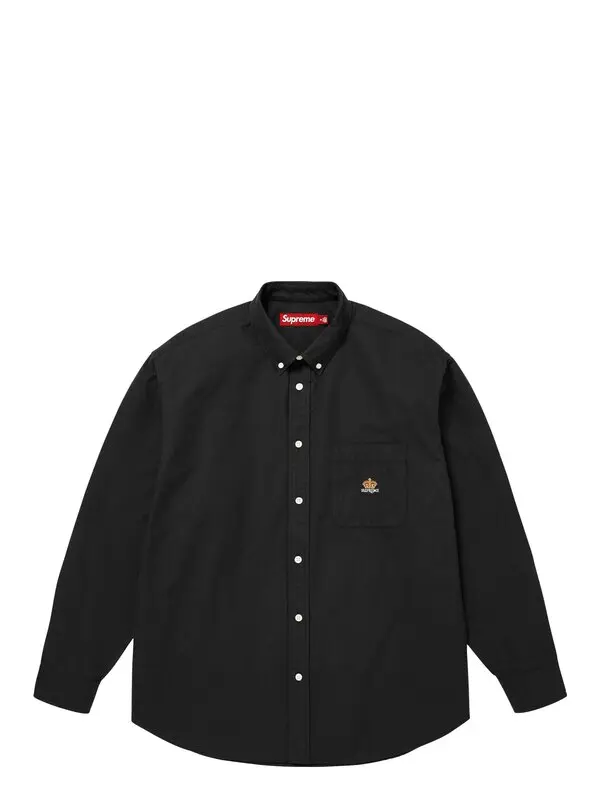 Supreme Loose Fit Oxford Shirt - Black