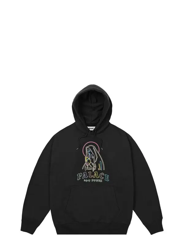 PALACE Pray For Us Hooded Sweatshirt - Black