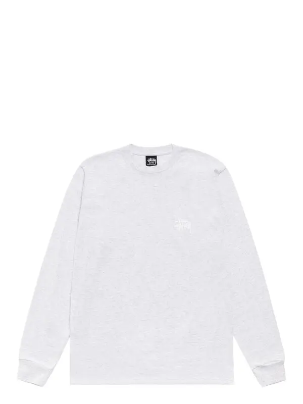 StÜssy Basic Logo Long Sleeve T-shirt - Grey