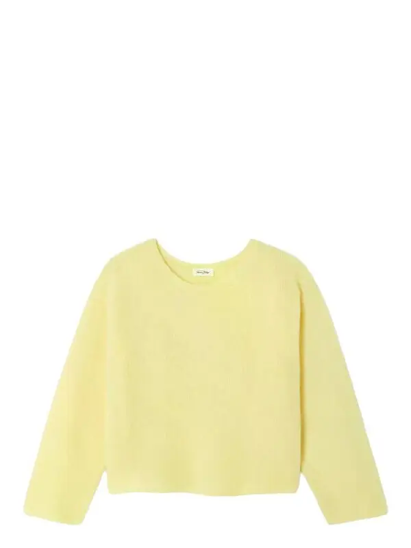 American Vintage Vitow Boxy-cut Sweater - Yellow