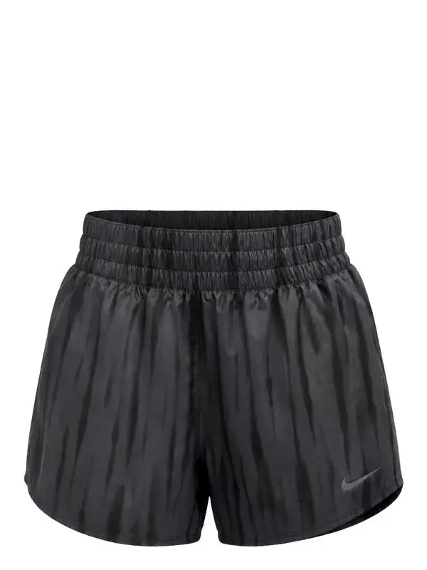 Nike Dri-fit One High-waisted Printed Shorts - Grey