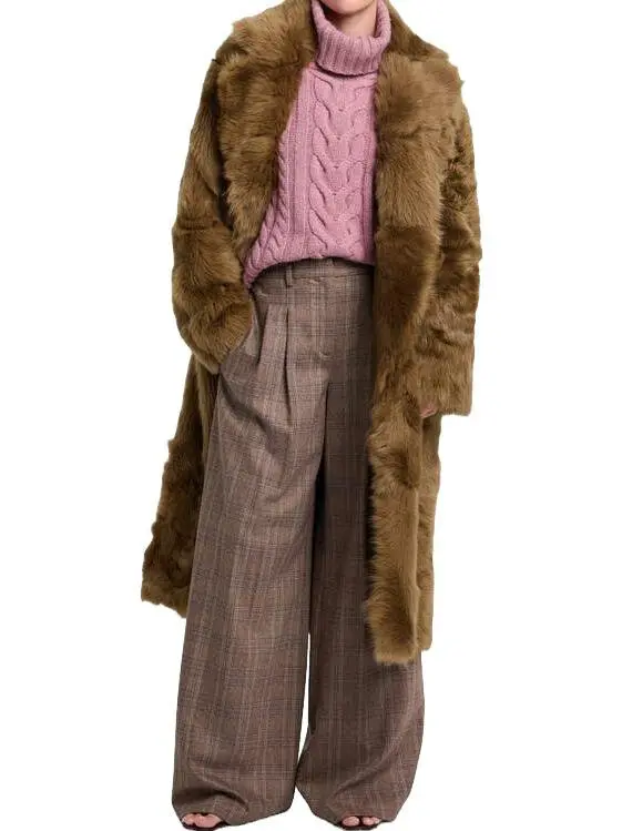 TWP Theodore Genuine Shearling Coat - Kangaroo