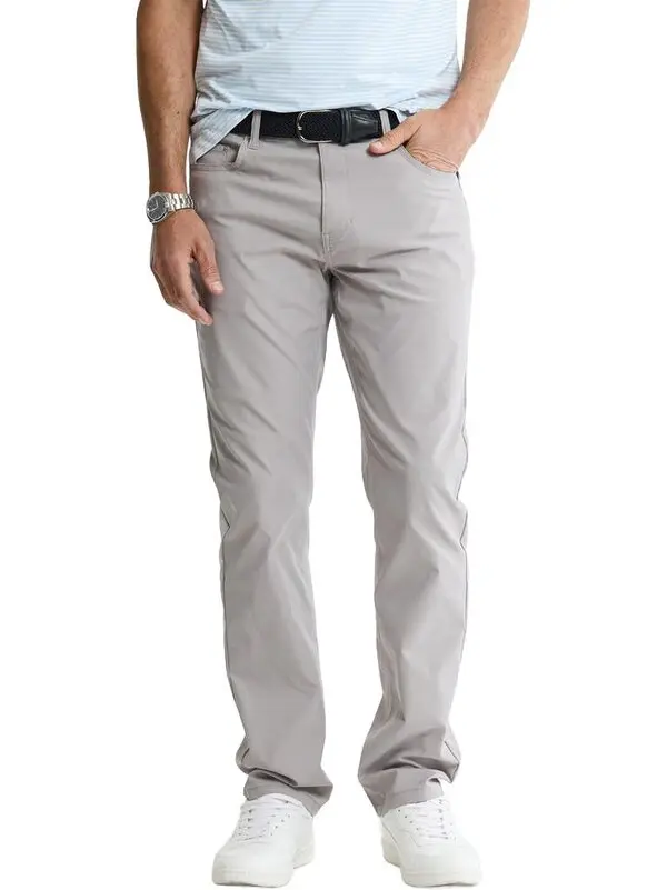 JACHS Straight Leg Stretch 5-pocket Pants - Grey