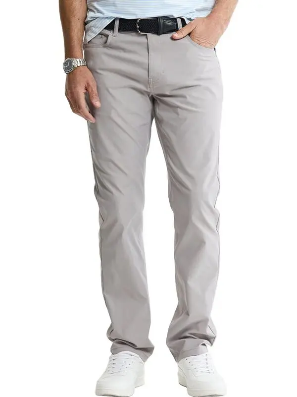 JACHS Straight Leg Stretch 5-pocket Pants - Grey