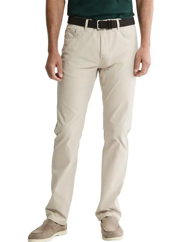 JACHS Straight Leg Stretch 5-pocket Pants - Sand