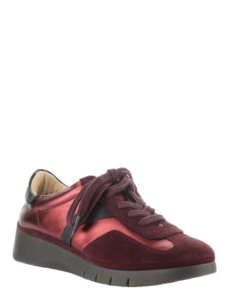 BOS. & CO. Lyrox Leather Sneaker - Wine Multi