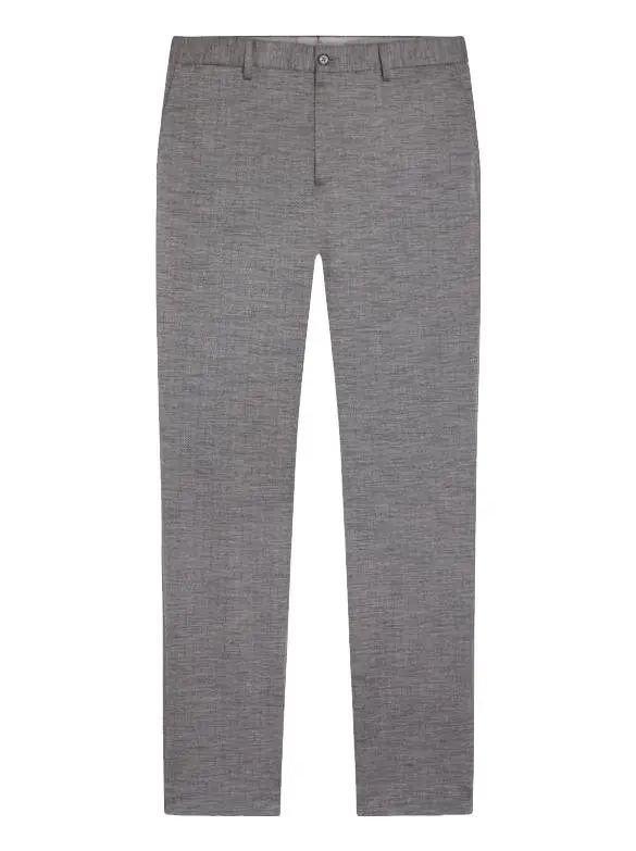Bugatchi Cotton Blend Chino Pants - Grey Stone