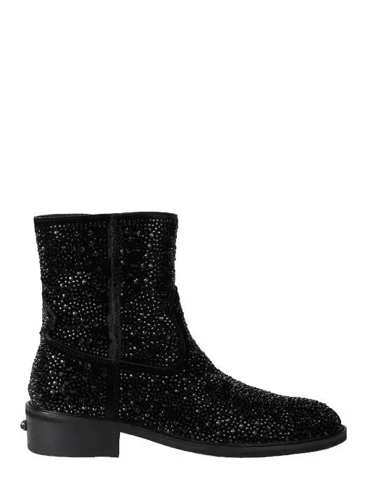 Kurt Geiger Palmer Embellished Western Boots - Black