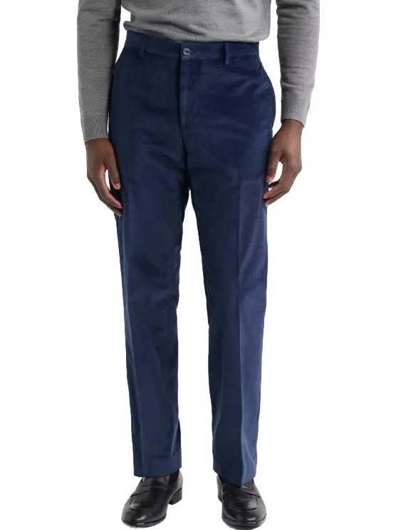 Bugatchi Straight Leg Corduroy Pants - Midnight