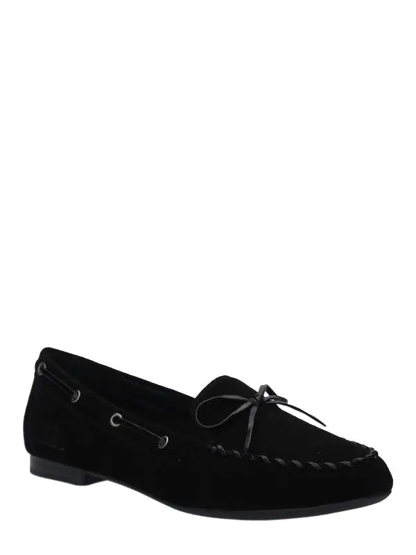 Josef Seibel Clarice 07 Leather Loafer With Bow Detailing - Black