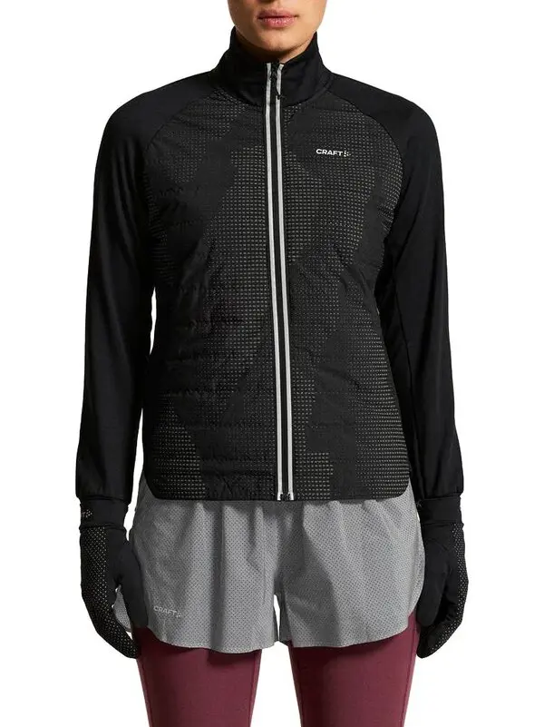CRAFT Subz Lumen Performance Windbreaker Jacket - Black/grey