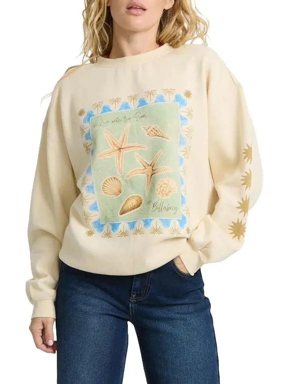 BILLABONG Graphic Sweatshirt - White Multi