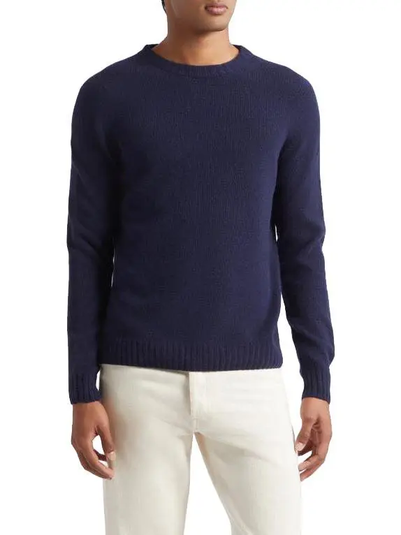 John Smedley Norfolk Sea Island Cotton Crewneck Sweater - Midnight