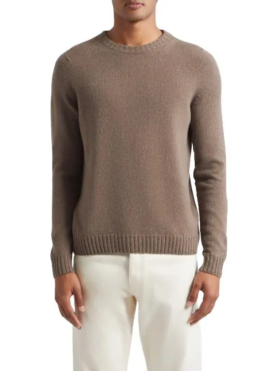 John Smedley Norfolk Sea Island Cotton Crewneck Sweater - Toast