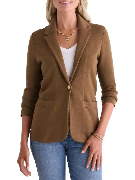 Vineyard Vines Merino Wool Blend Sweater Blazer - Coconut